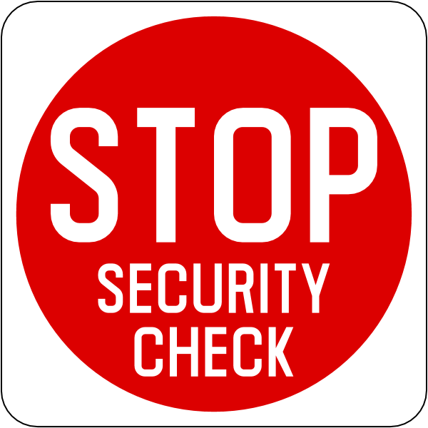 Singapore Road Signs – Restrictive Sign – Stop – Security Check – Type ...