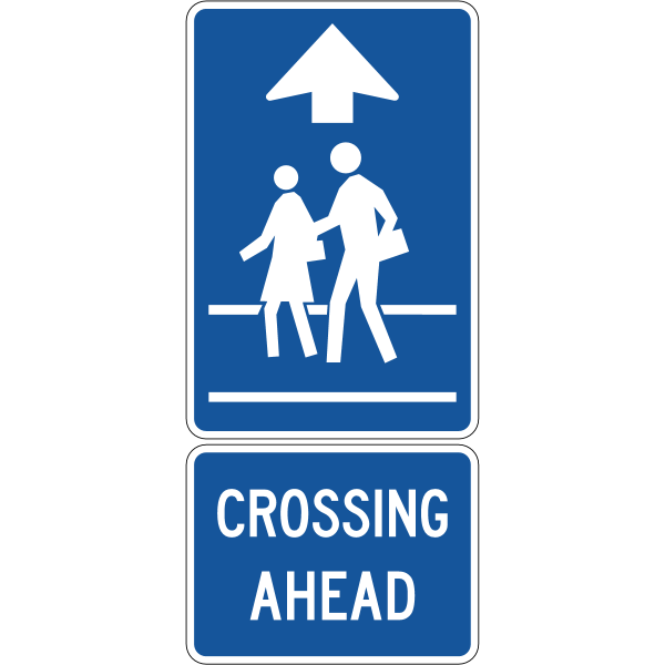 Ontario road sign Wc-2A (old) + Wc-2At (old) Download png